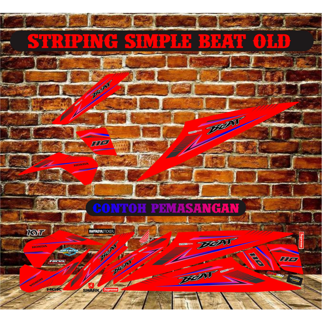 Jual COD-STRIPING VARIASI BEAT KARBU terbaru simple motif lis ceklis ...
