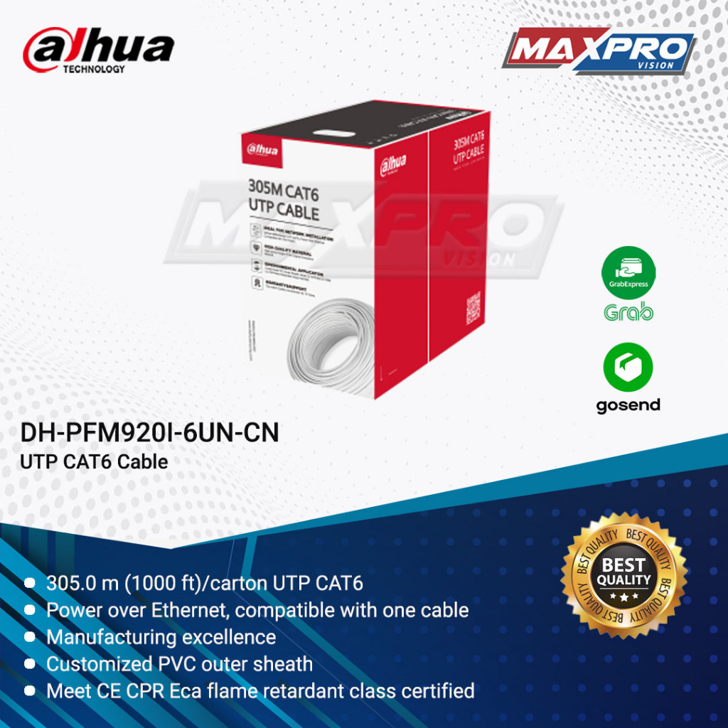 Jual DH-PFM920I-6UN-CN - DAHUA UTP CABLE LAN CAT6 305M | Shopee Indonesia