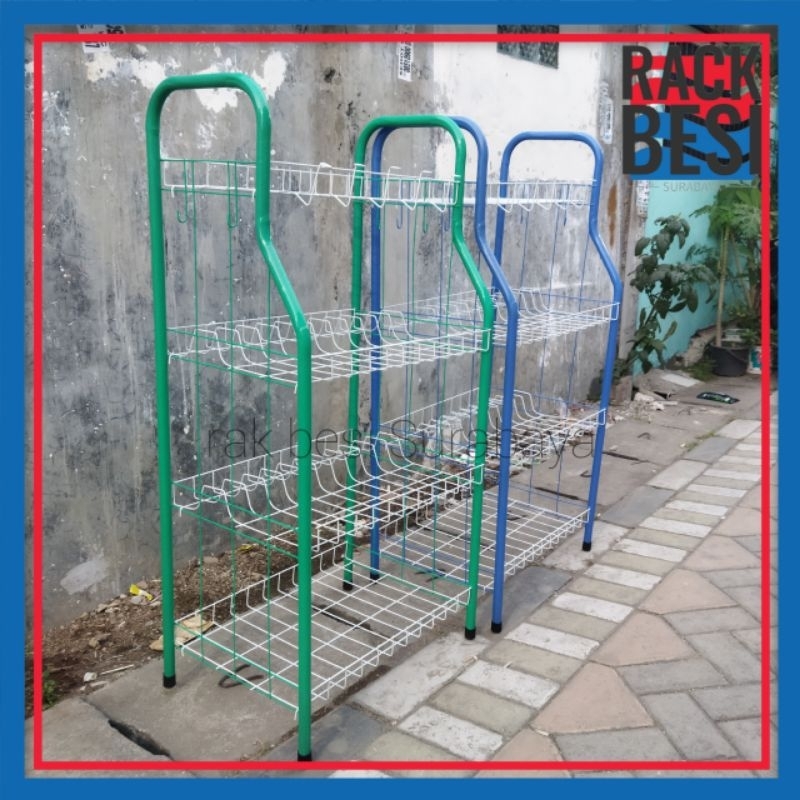 Jual Rak piring jumbo dragon susun 4 warna random/Rak toko/Rak display ...