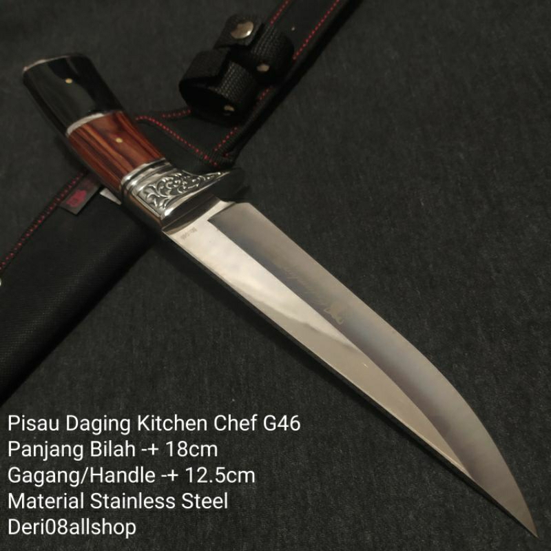 Jual Pisau Chef Profesional G46 Premium | Shopee Indonesia