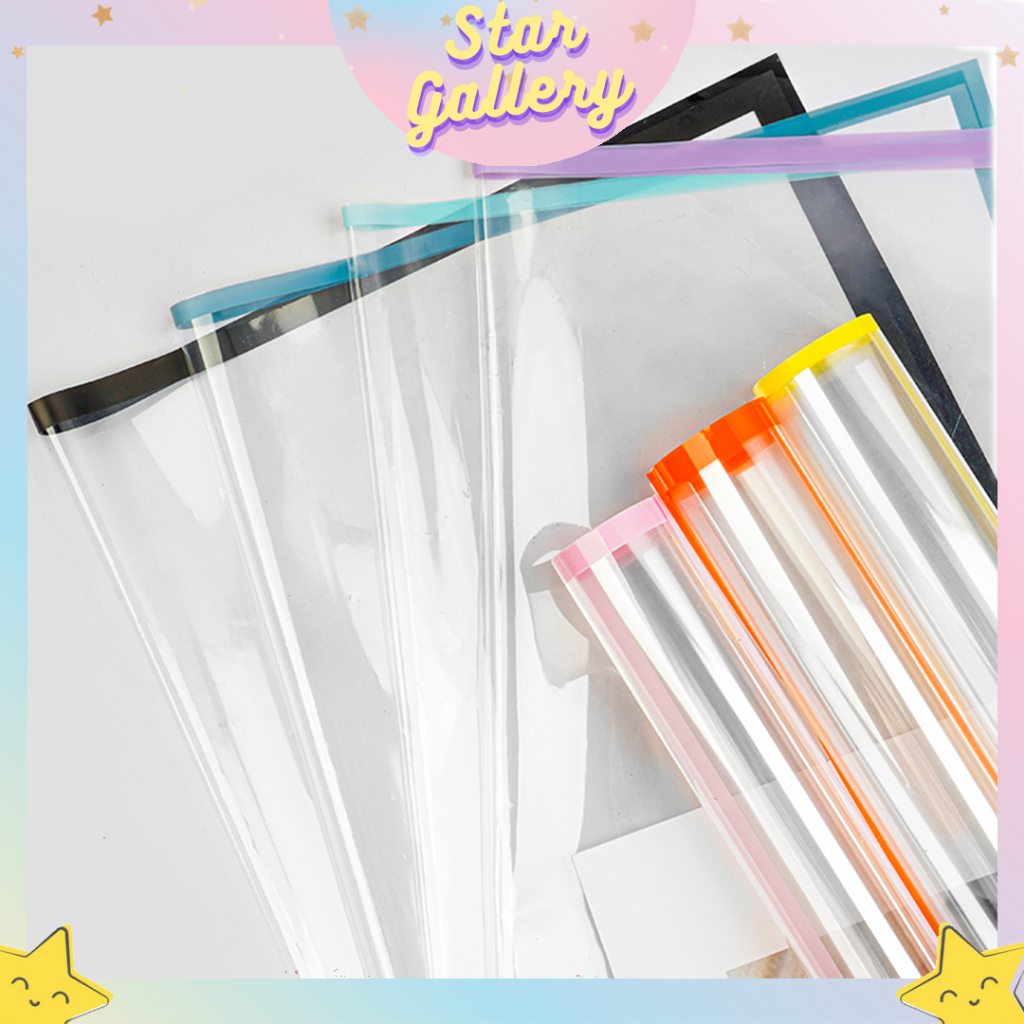 Jual Kertas Bunga Buket Transparan List Warna Flower Wrapping Florist ...