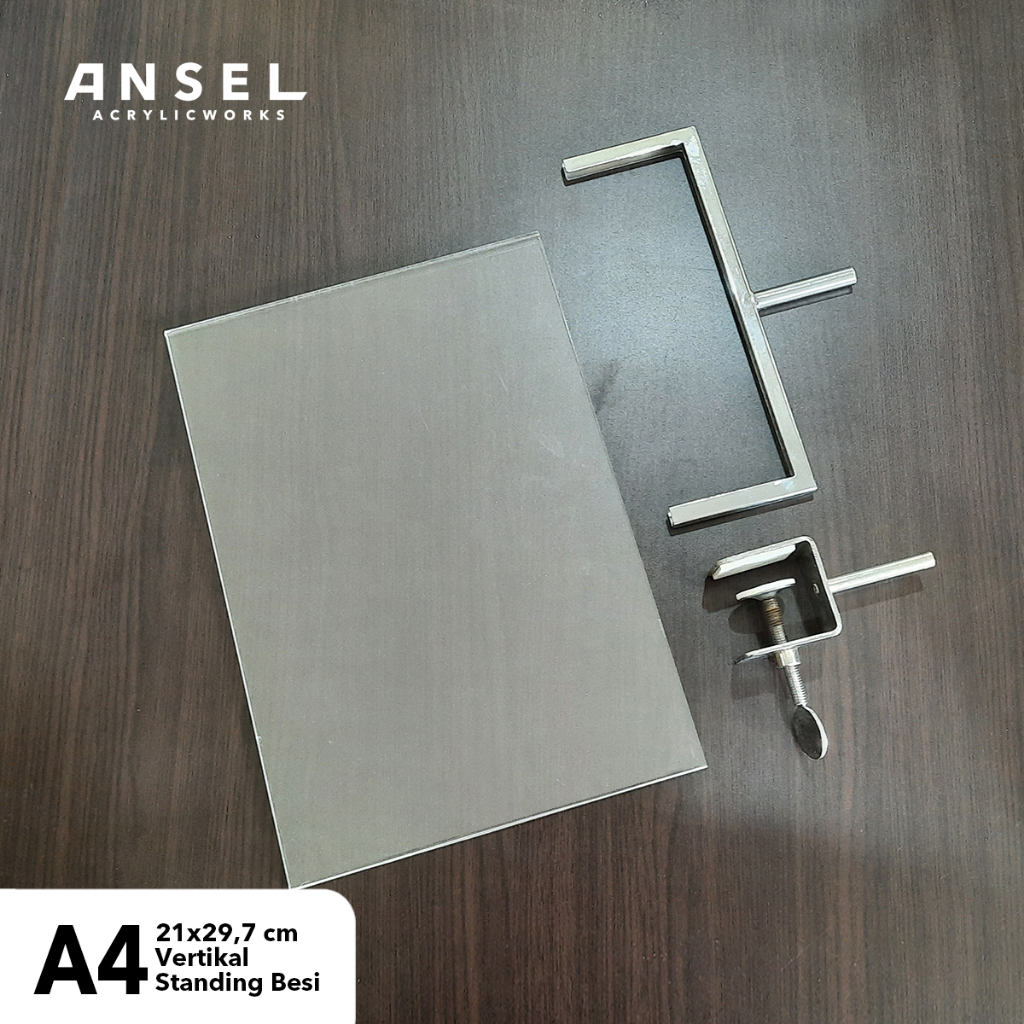Jual ANSEL Display Harga POP Acrylic/ Akrilik Jepit Besi Putar Price ...
