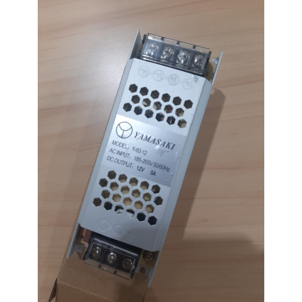 Jual Trafo Adaptor Power Supply Slim 12V 5A FULL POWER | Shopee Indonesia