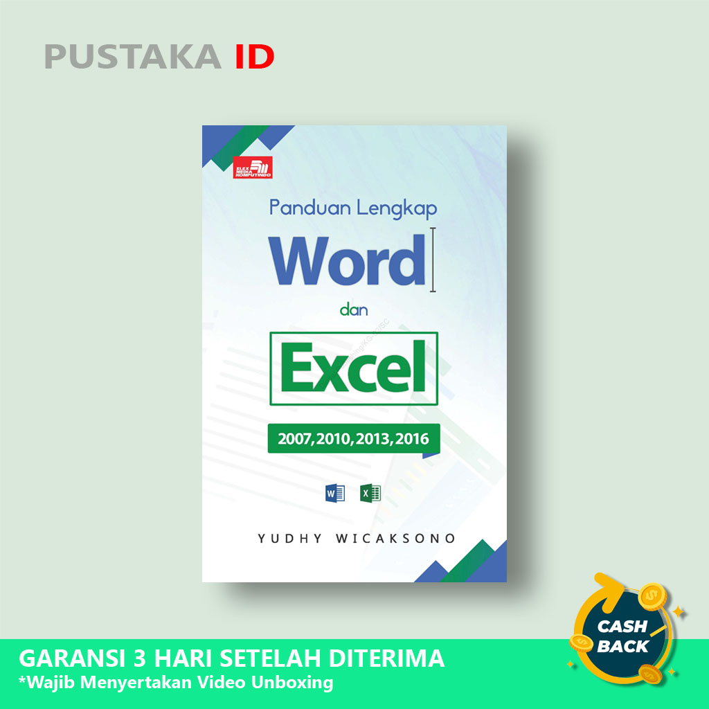Jual Buku Panduan Lengkap Word dan Excel 2007, 2010, 2013, & 2016 - Original | Shopee Indonesia