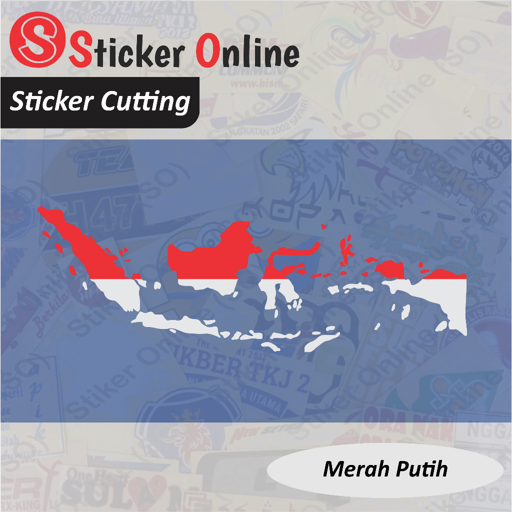 Jual Stiker Peta Indonesia | Sticker Cutting Peta Indonesia Motor Mobil ...