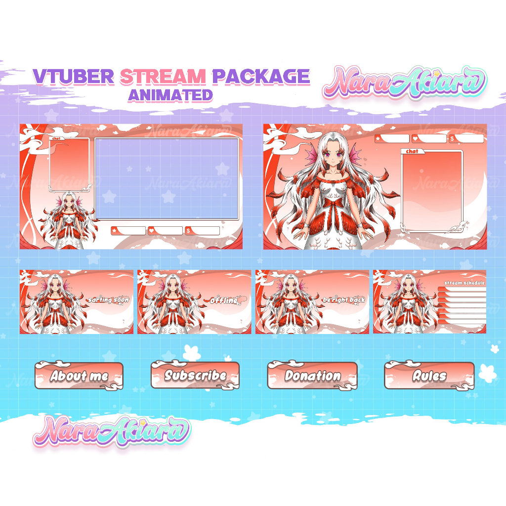 Jual Buat Penyiaran Anda Menonjol dengan Paket Overlay Streaming ...