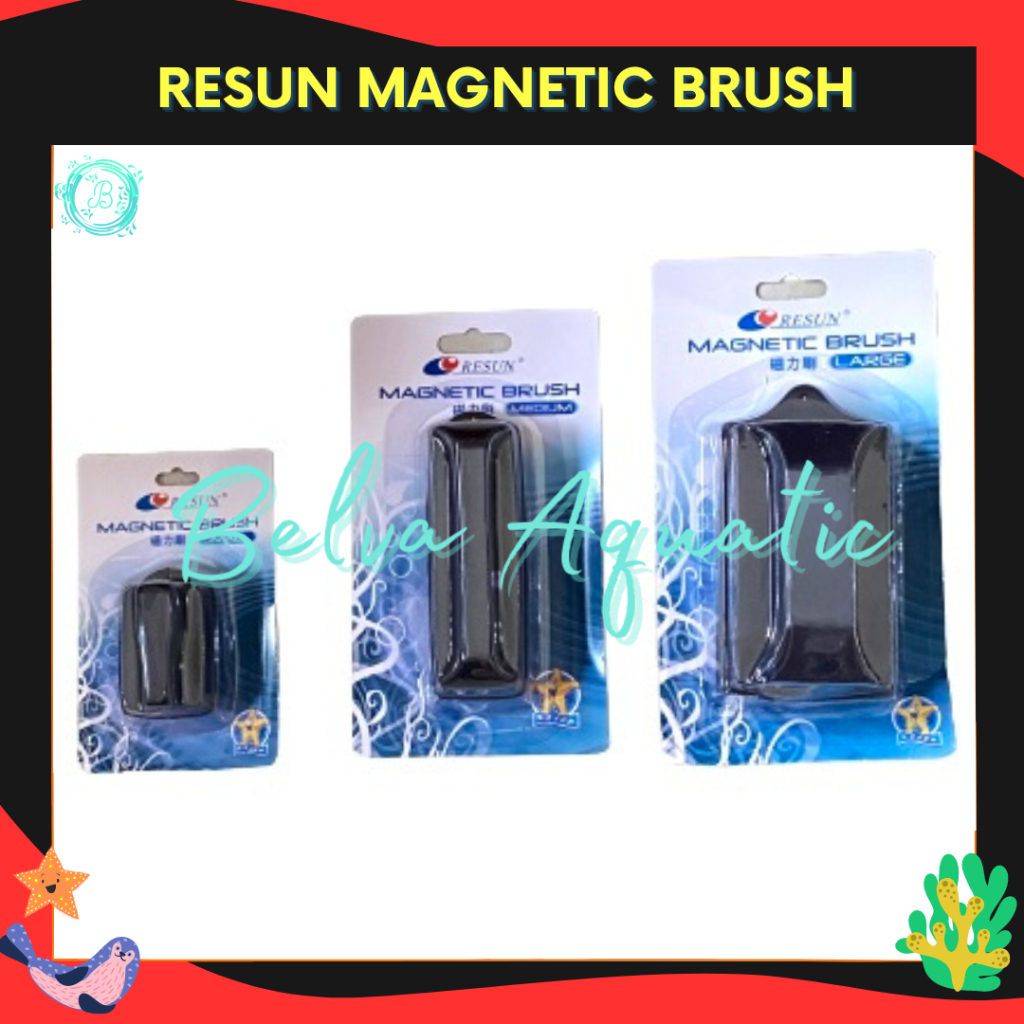 Jual Resun Sikat Magnet Pembersih Lumut Kaca Aquarium S M L Magnetic ...