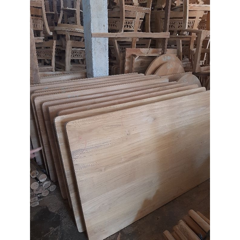 Jual TOP TABLE PAPAN MEJA KAYU JATI | Shopee Indonesia