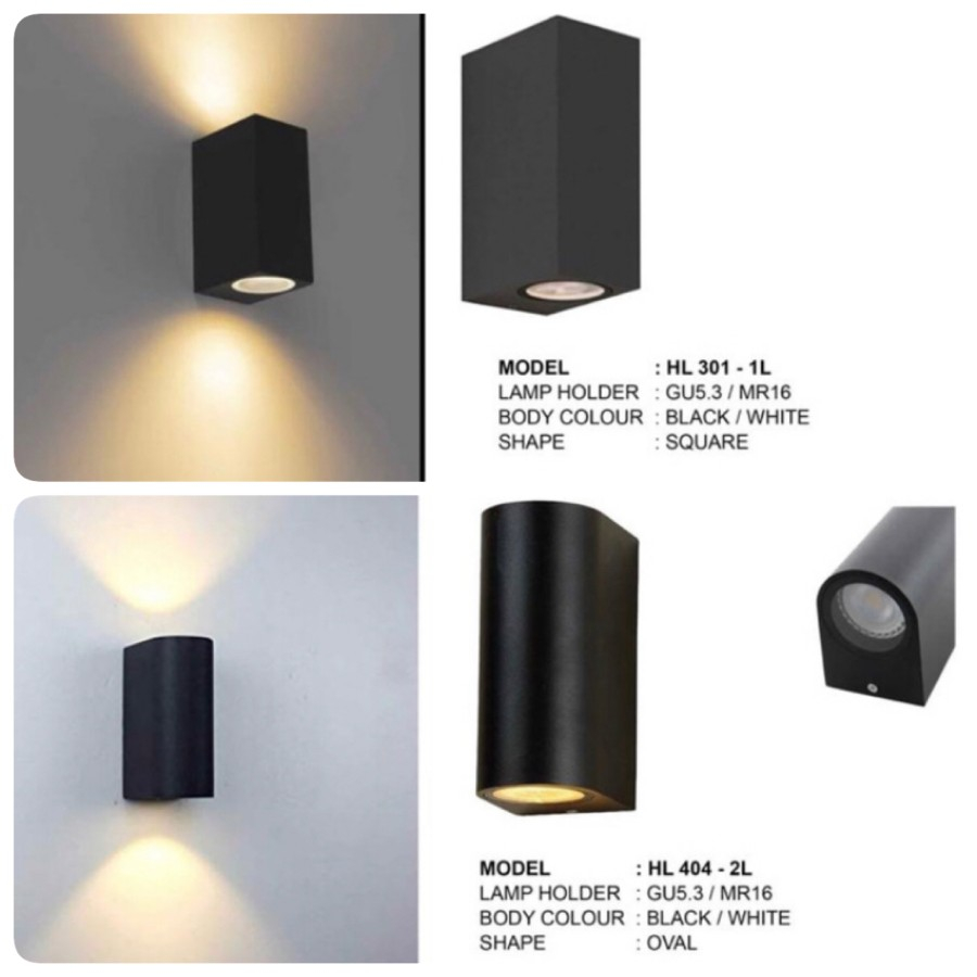 Jual Lampu dinding Led 1 arah 2 arah indoor atau outdoor Waterproof ...