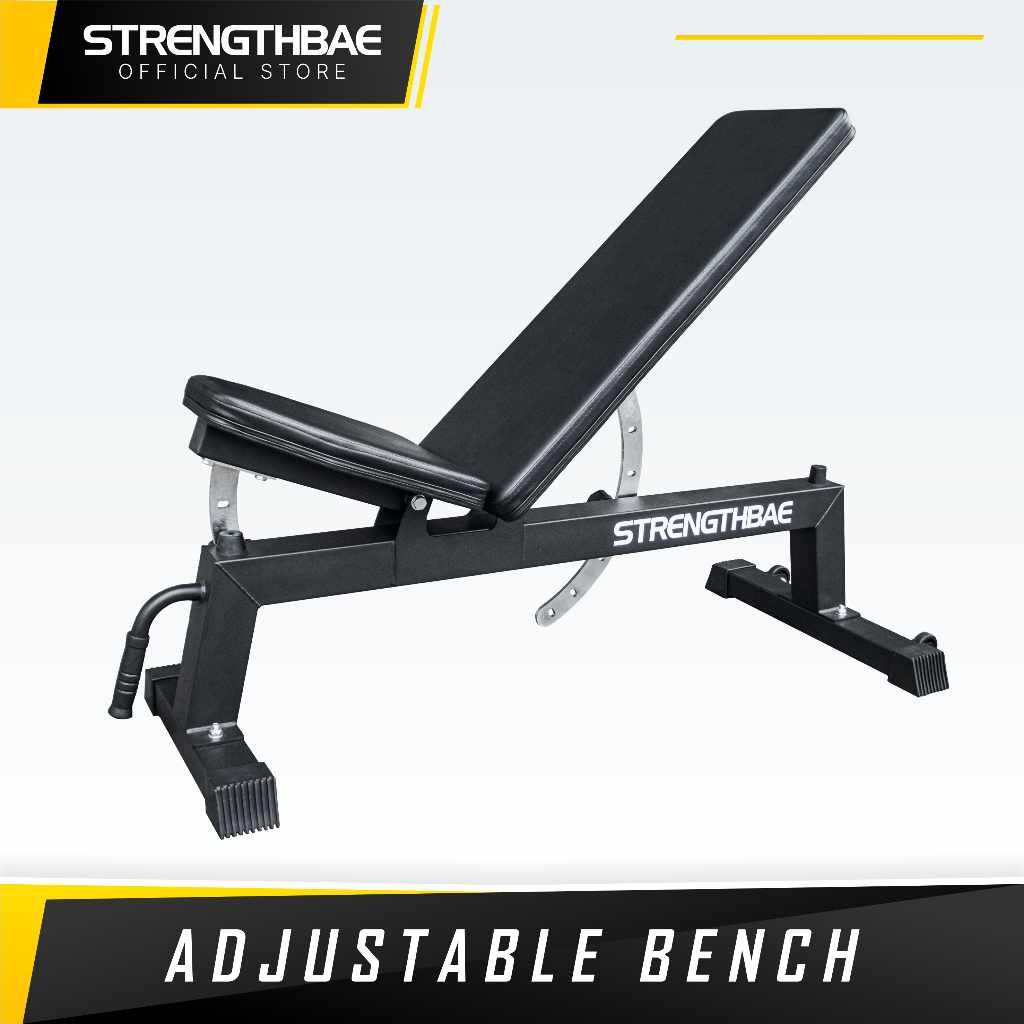 Jual Adjustable Gym Bench STRENGTHBAE Kursi Bangku Fitness Flat Incline ...
