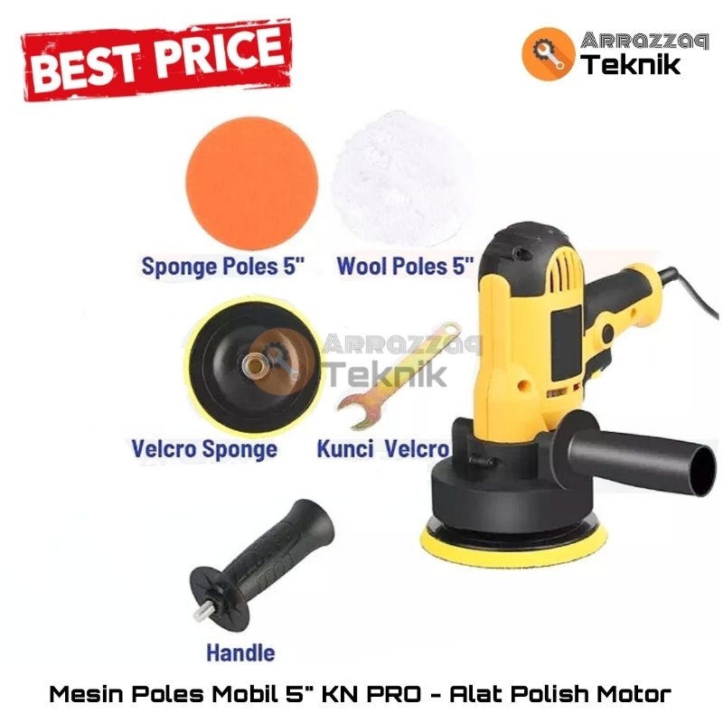 Jual Mesin Poles Mobil 5" KN PRO - Alat Polish Motor - Car Polisher 5 Inch | Shopee Indonesia