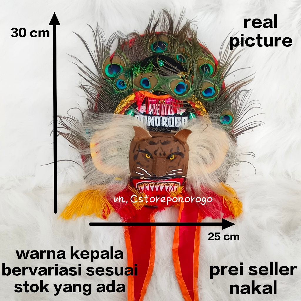 Jual REOG ASLI 30 CM / reog anak / reog asli / reog ponorogo / reog ...