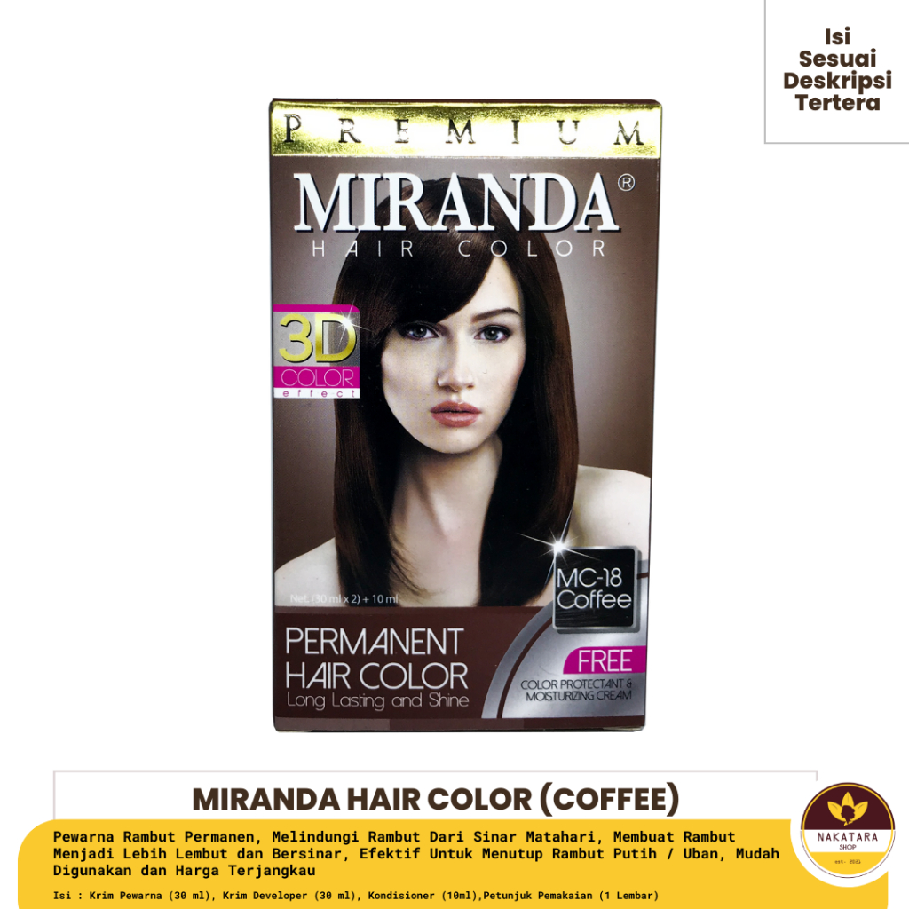 Jual MIRANDA HAIR COLOR PEWARNA RAMBUT WARNA KOMPLIT (ALL VARIANT) ISI ...