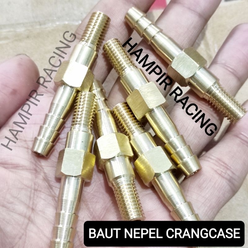 Jual [COD] NEPEL CRANGKASE OIL COOLER KUNINGAN NEPEL CRANGKASE HEAD ...