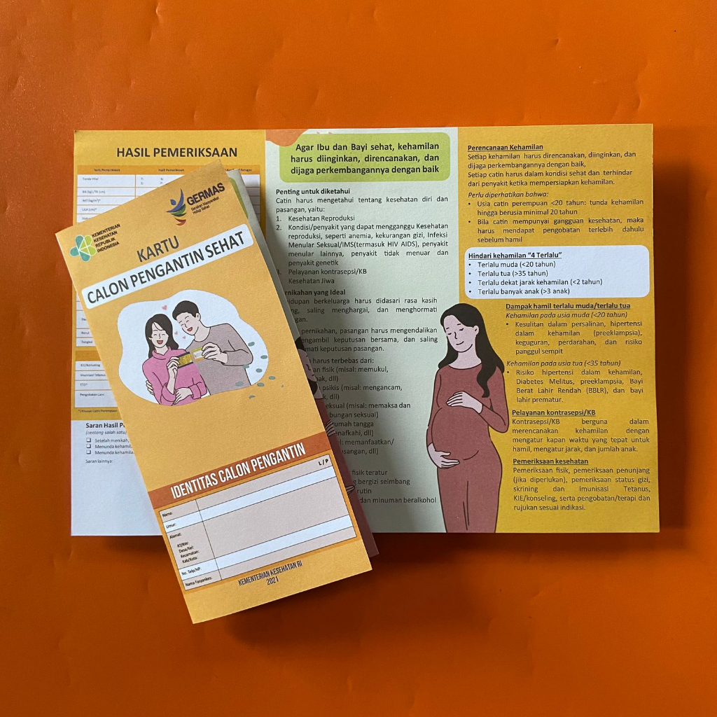 Jual Kartu Catin, Calon pengantin Sehat, Kartu catin Kemenkes | Shopee ...