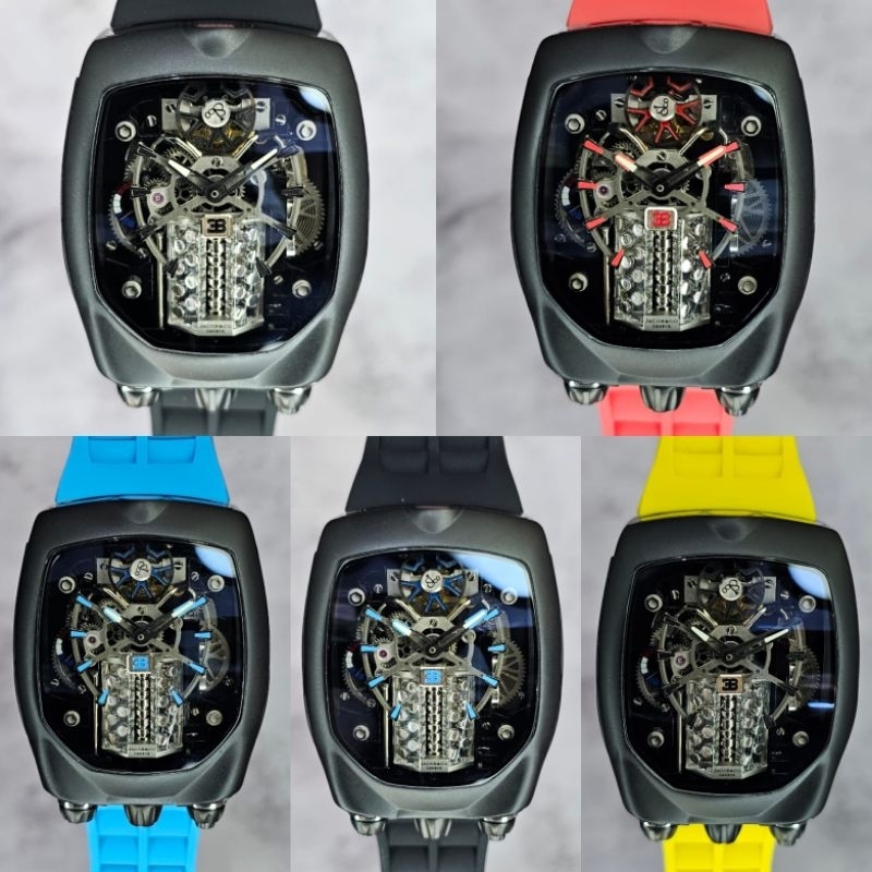 Jual Jam tangan Pria JACOB & CO Bugatti Chiron Rubber Automatic Swiss ...