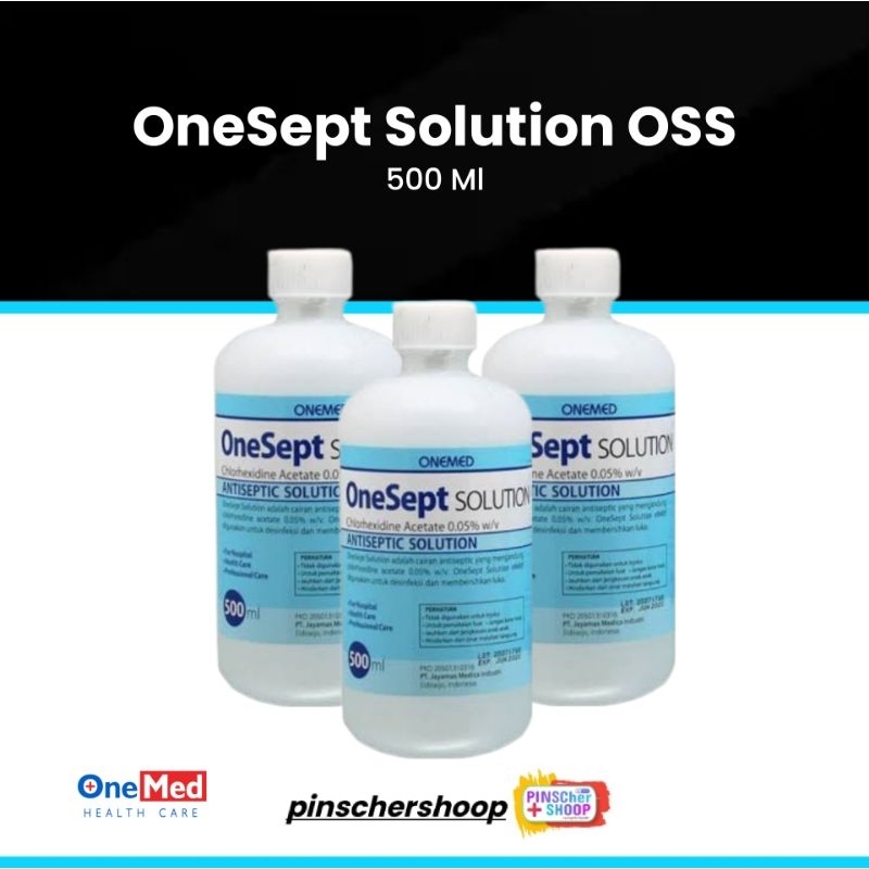 Jual OneSept Solution OSS 500 Ml Antiseptik Pembersih Luka Tidak Perih ...