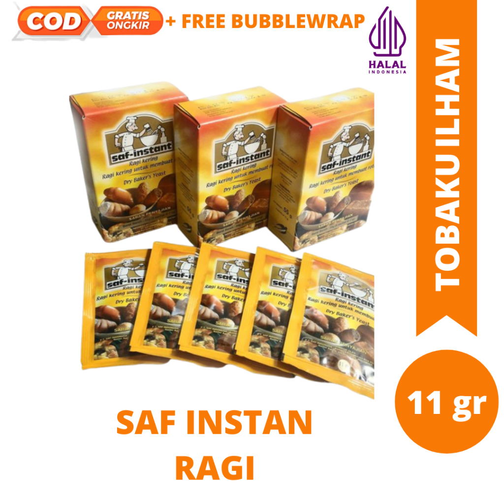 Jual RAGI SAF-INSTANT SACHET 11GR - SAF INSTAN DRY YEAST 11G ...