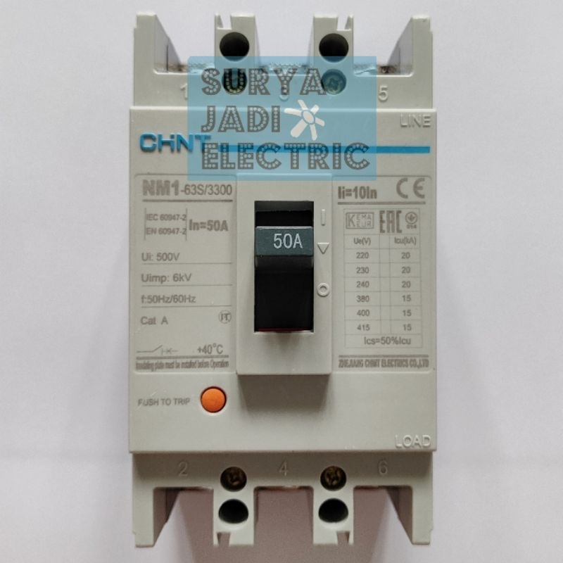Jual MCCB CHINT NM1-63S 50A/3P / Breaker CHINT 50A 3 Pole NM1-63S 50A 3P | Shopee Indonesia