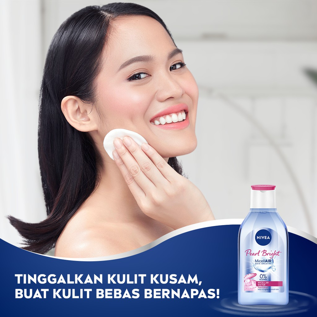 Jual NIVEA MICELLAR WATER SKIN BREATHE 400ML PEARL BRIGHT | Shopee ...