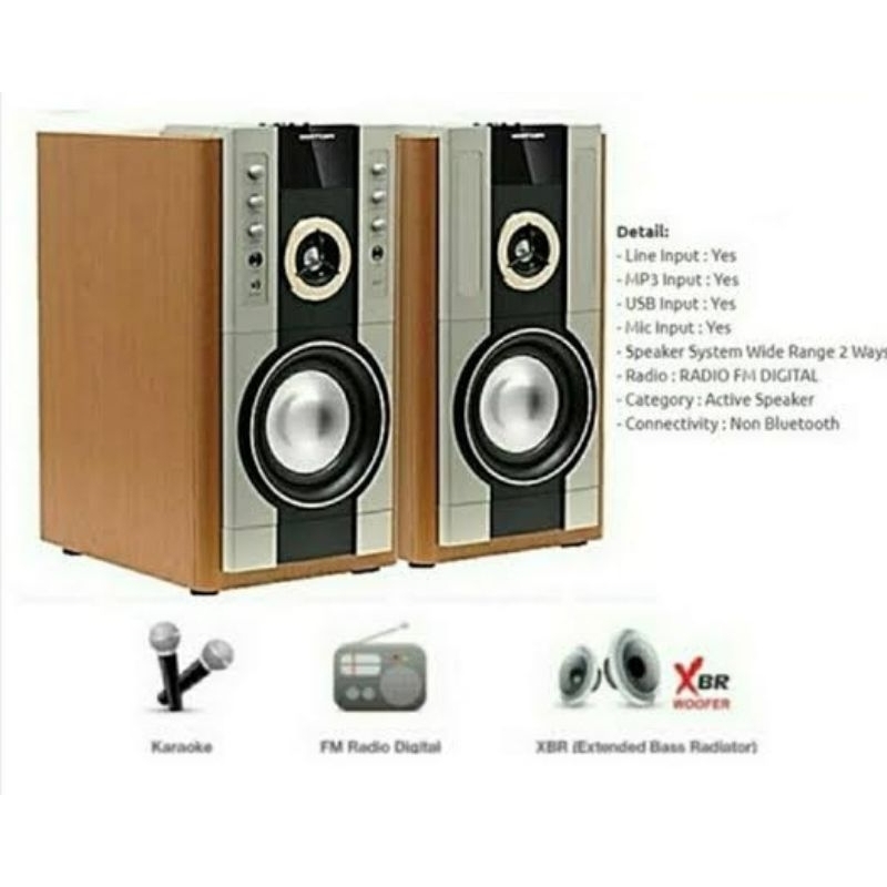 Jual SPEAKER ACTIVE POLYTRON SPIKER AKTIF AKTIP PAS 61 PAS61 MP3 LINE ...