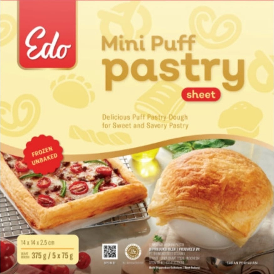 Jual Edo Puff Pastry Mini 375gr Kulit Pastry Zuppa Frozen | Shopee ...
