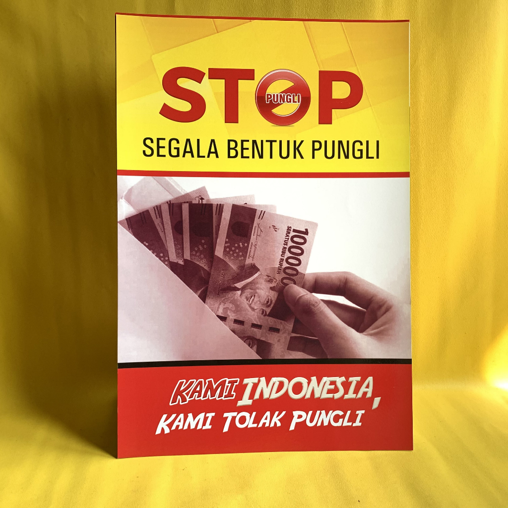 Jual Paket Poster STOP Gratifikasi | Poster Say No Korupsi | Poster ...