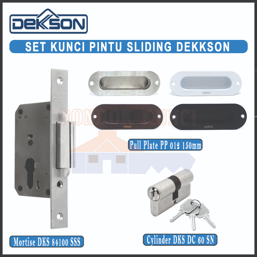 Jual Paket Handle Kunci Pintu Sliding Geser Dekkson Lockcase Handle ...
