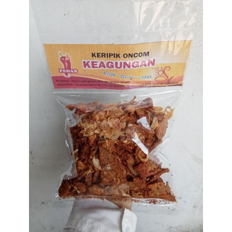 Jual Oncom Goreng KEAGUNGAN Keripik Oncom Pedas / Original Majalengka ...