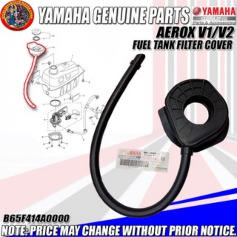 Jual KARET COVER FILLER TANGKI AEROX ORIGINAL YAMAHA B65-F414A-01 ...