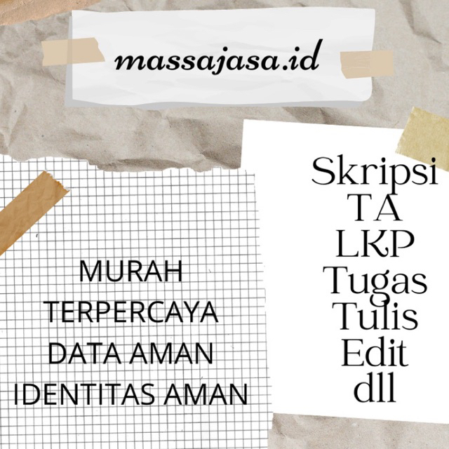 Jual Jual Jasa Tugas, Laporan Kerja Praktek, Skripsi, Tugas Akhir ...