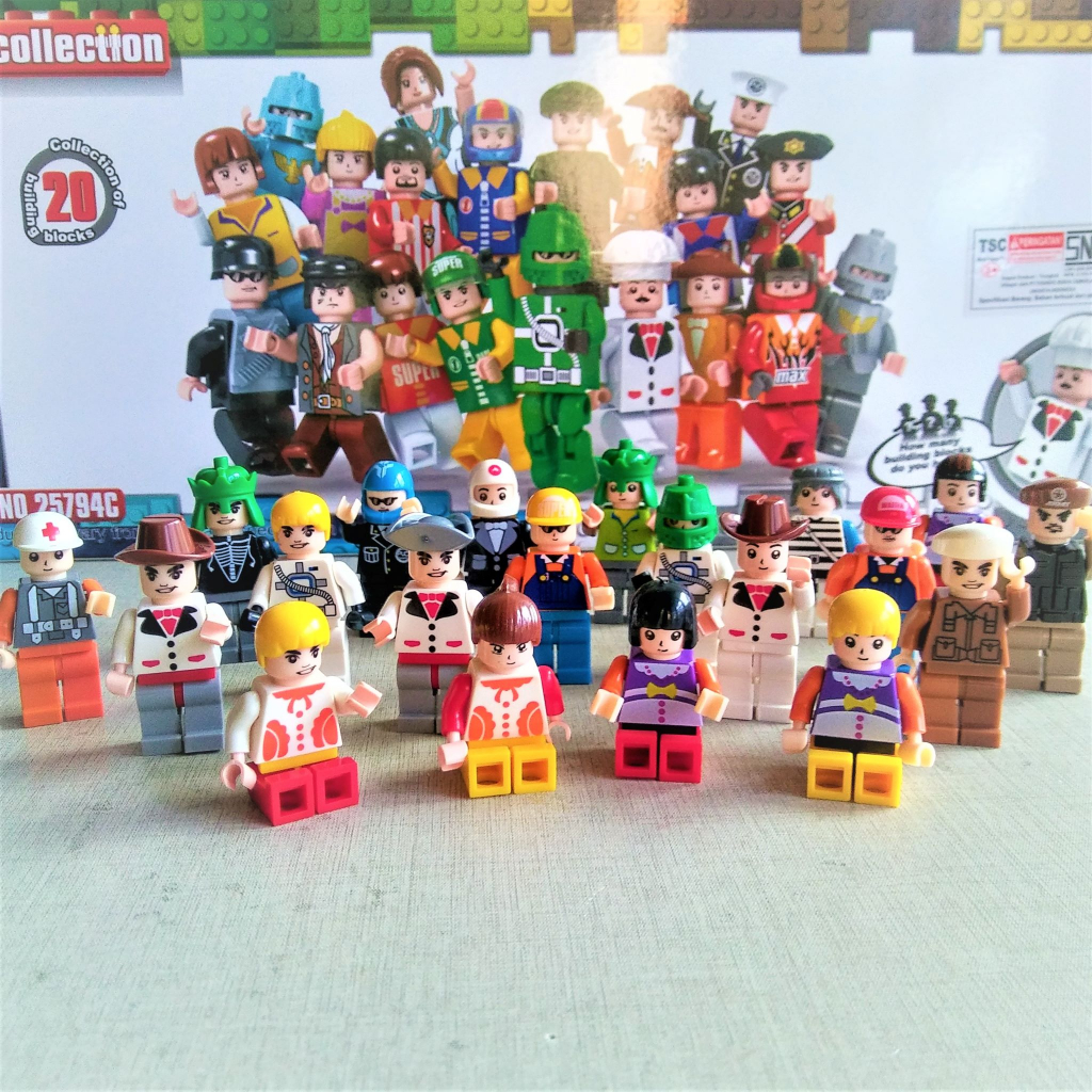 Jual MAINAN BLOCK KARAKTER MINI FIGURE 20 SET KEREN LUCU KOMBINASI ...