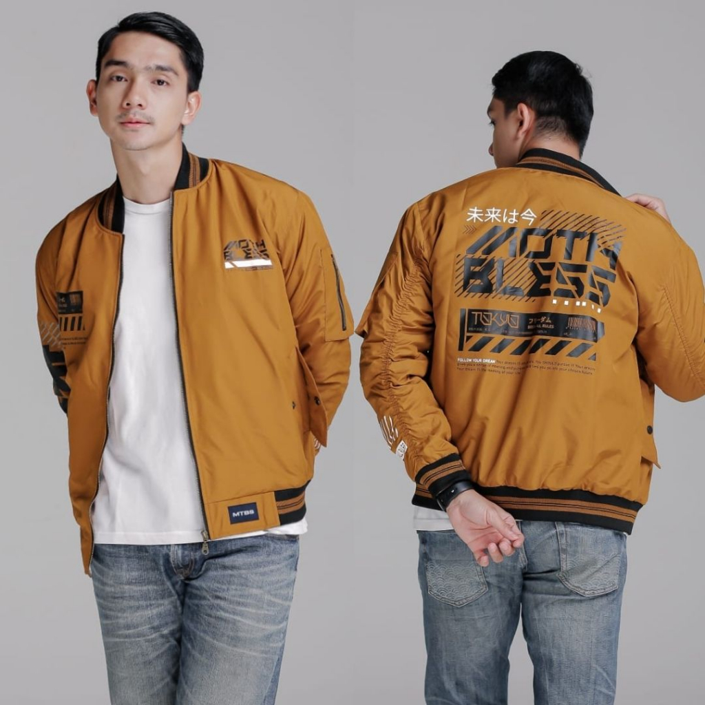 Jual JAKET BOMBER PRIA L XL XXL - JAKET FLIGHT JUMBO JAKET PARKA DRILL ...
