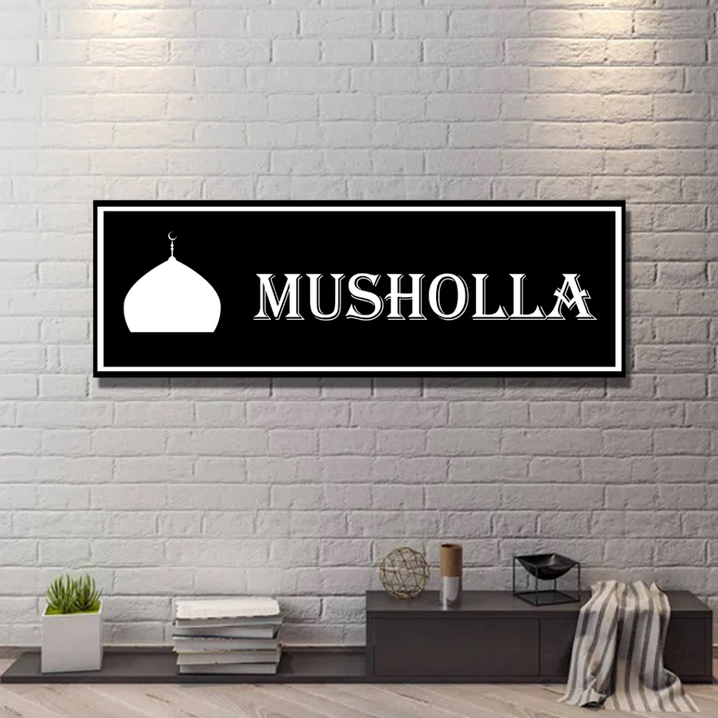 Jual LABEL MUSHOLLA / TANDA SIGN KANTOR / LABEL SIGN KANTOR / Poster ...