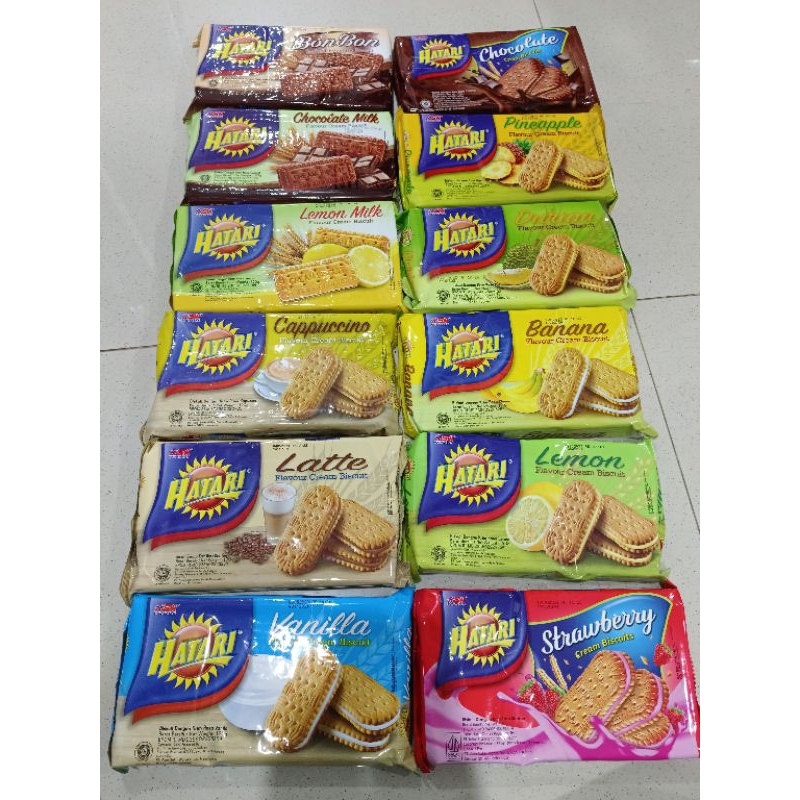 Jual Biscuit Hatari Cream All Variant 190gr | Shopee Indonesia