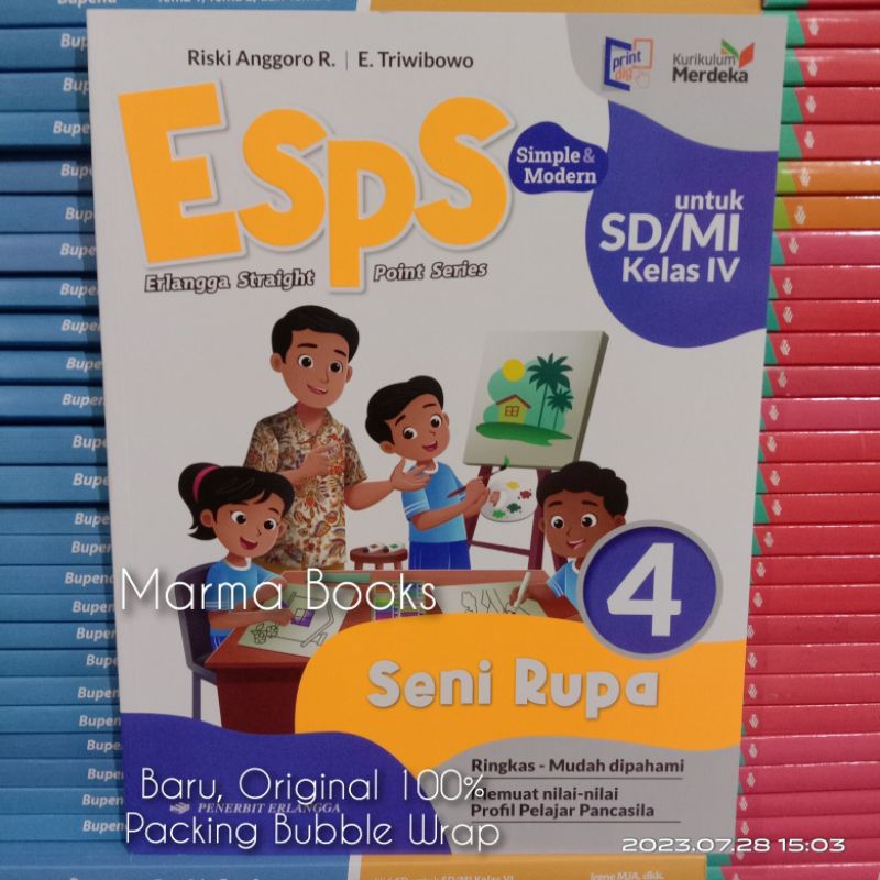 Jual Buku ESPS Seni Rupa Kelas 4 SD Kurikulum Merdeka Erlangga | Shopee Indonesia