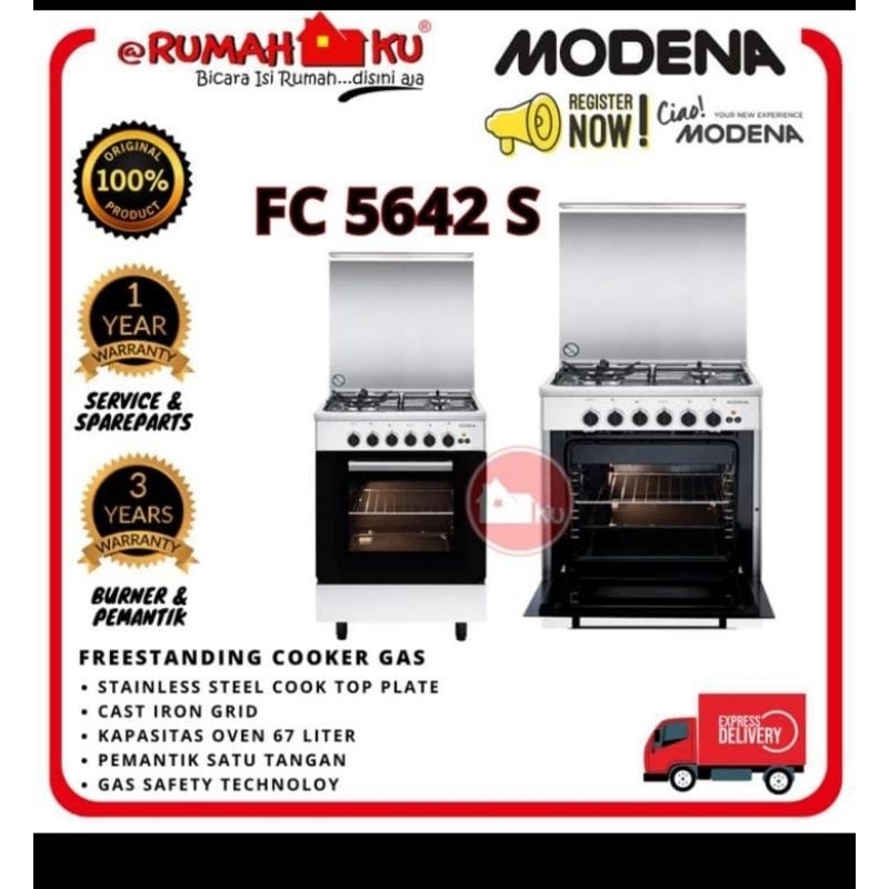 Jual MODENA FC 5642 S FREESTANDING COOKER | Shopee Indonesia