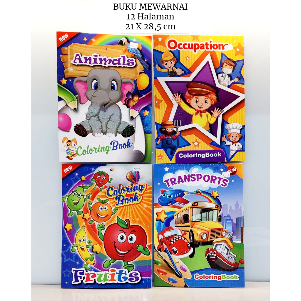 Jual Buku Mewarnai 12 Halaman Coloring Book Buku Mewarnai Anak Buku Menggambar (AJ-236) | Shopee ...