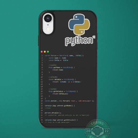 Jual Phone Case PYTHON Programming - Ready all type kesing Case HP ...