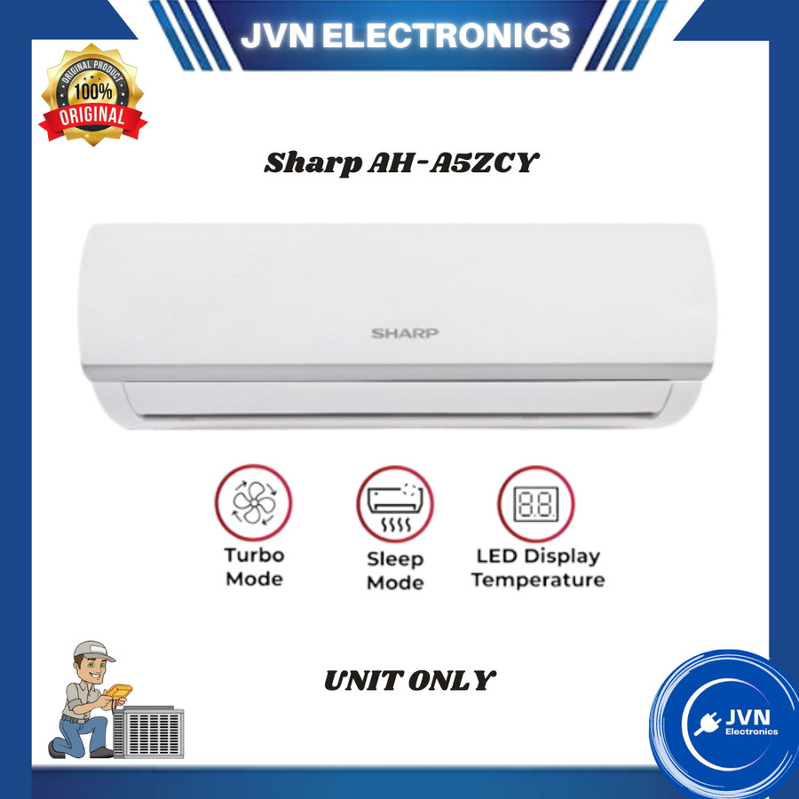Jual AC Sharp AH-A5ZCY 1/2 PK - UNIT ONLY | Shopee Indonesia
