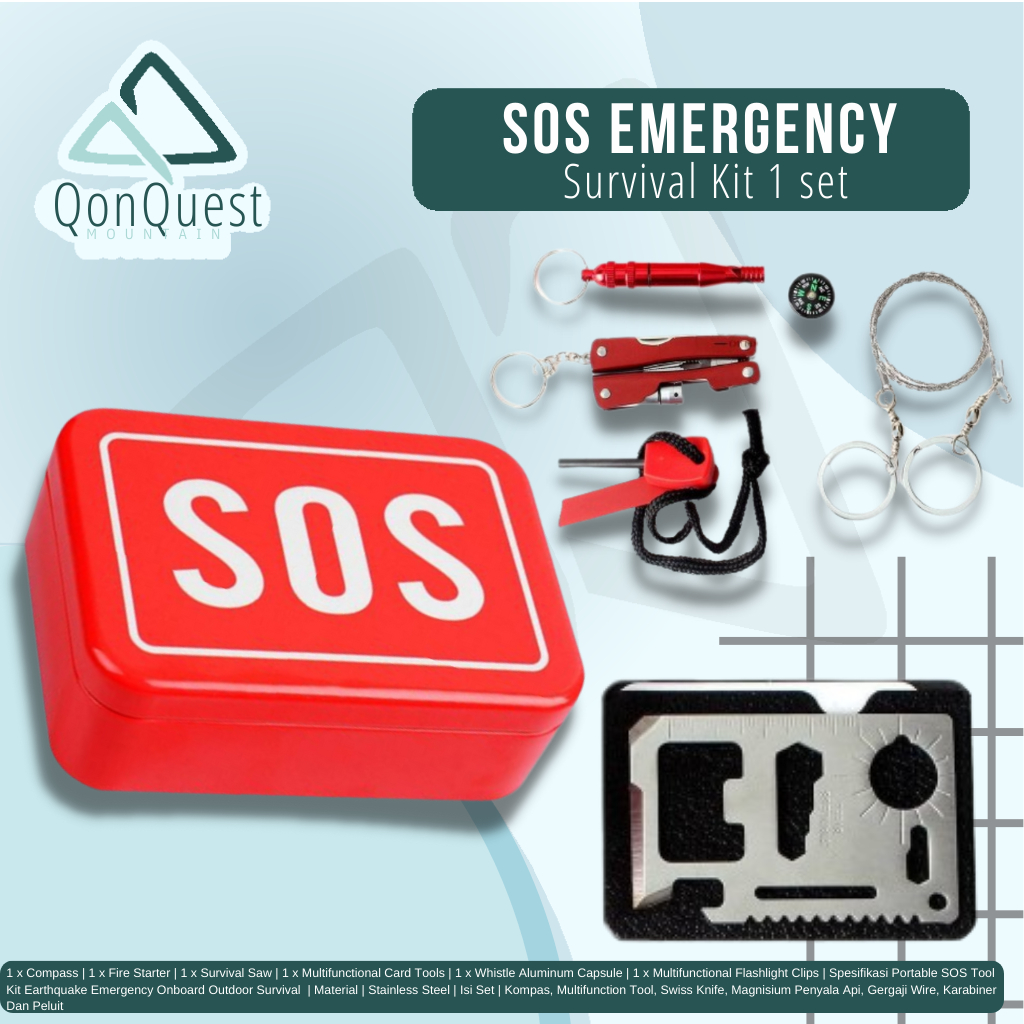 Jual SOS Emergency Survival Kit 1 set | Shopee Indonesia