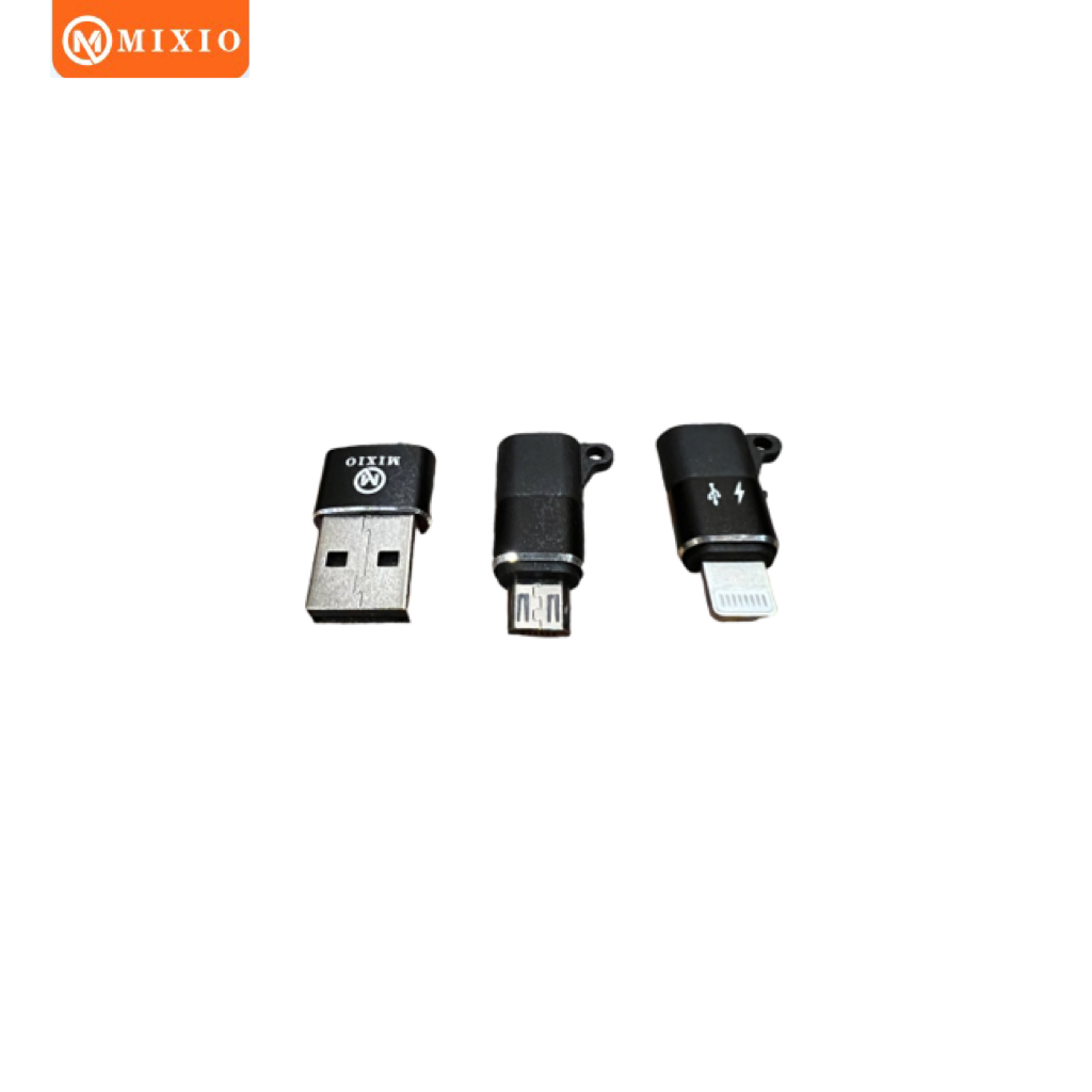 Jual MIXIO Adaptor Converter Type C ke Micro IOS USB Adapter for ...