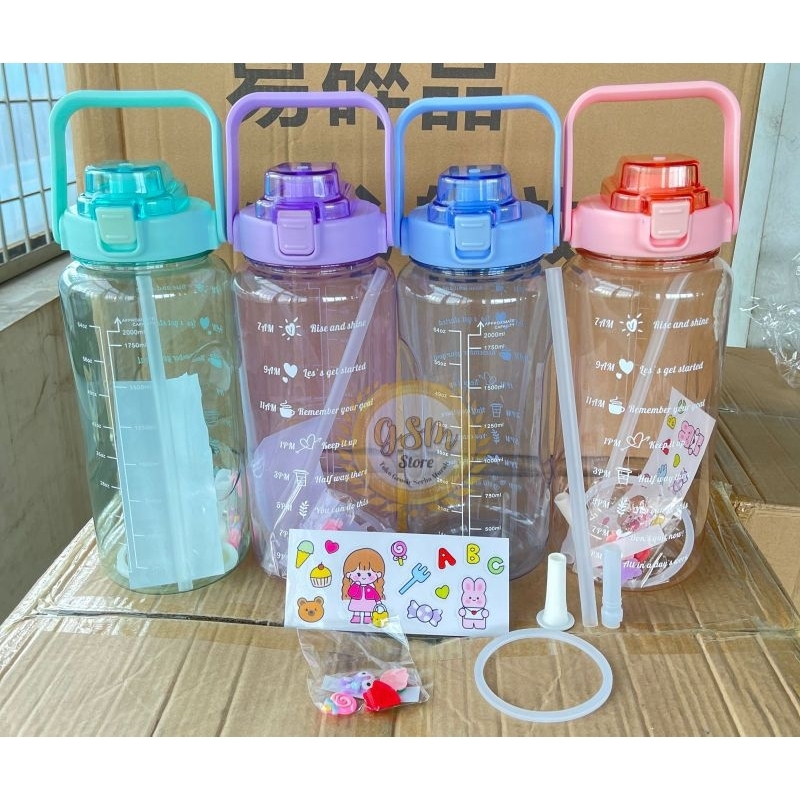 Jual ( REJECT ) READY Botol Minum 2L Bening 2000ml Dengan Tutup Flip ...