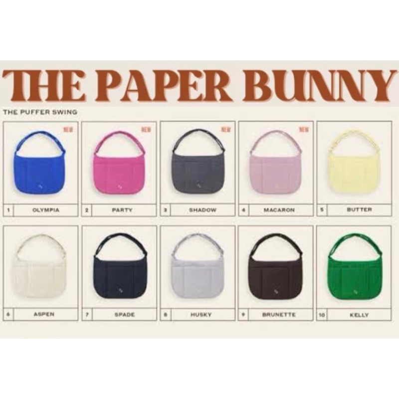 Jual The Paper Bunny - Puffer Swing Bag (Adjustable Swing) | Shopee ...