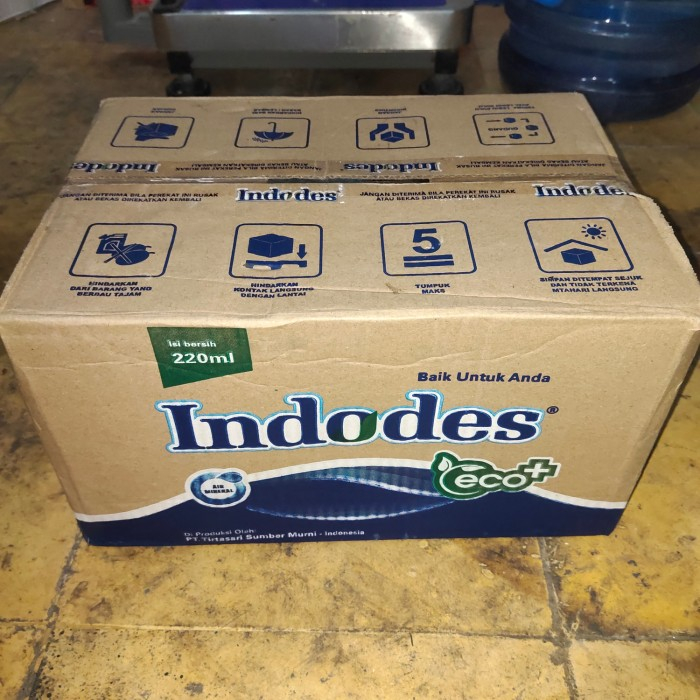 Jual INDODES AIR MINERAL 220 ML KARDUS ISI 48 CUPS KHUSUS INSTAN DAN ...