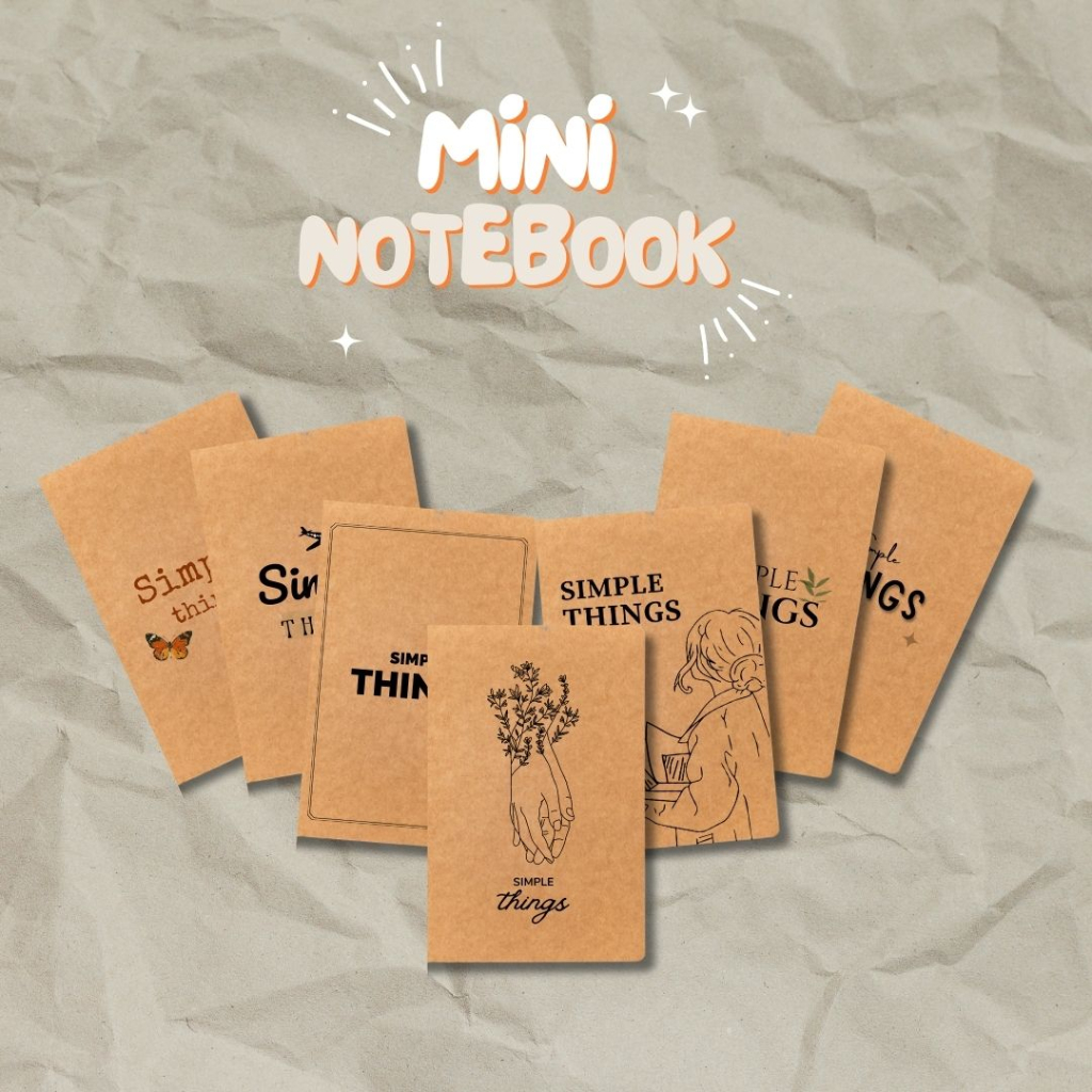 Jual Buku Tulis Mini Notebook Vintage Buku Kecil Saku Ukuran A7 A8 Mini ...