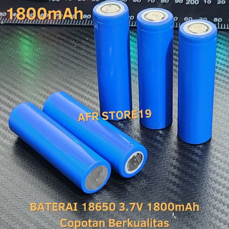 Jual Baterai Li-ion 18650 3.7V 1800mAh Copotan Normal | Shopee Indonesia