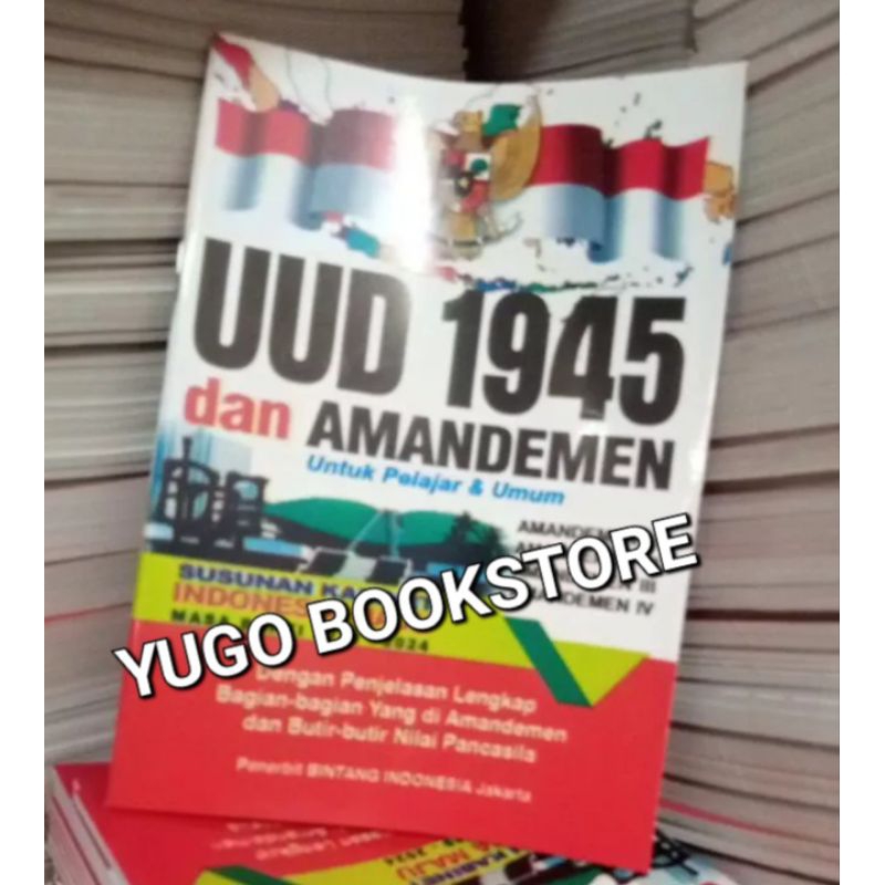 Jual BUKU UUD 1945 DAN AMANDEMEN BESAR KERTAS KORAN | Shopee Indonesia