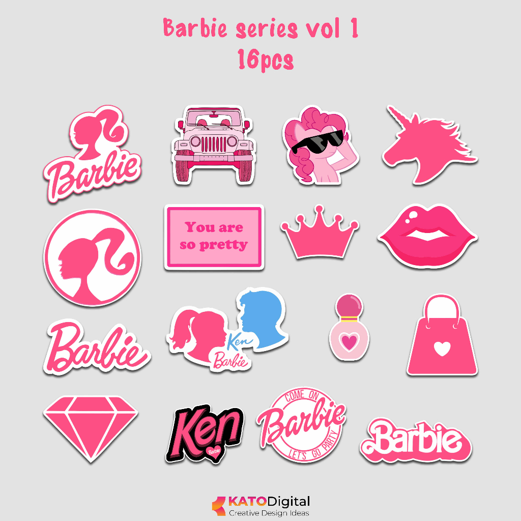 Jual Stiker Barbie Anti Air DIY Laptop Hp Notebook Tumblr Sticker ...