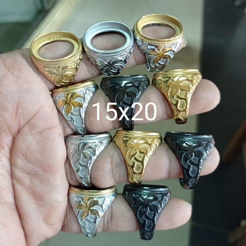 Jual RING/CANGKANG/EMBAN TITANIUM MODEL TANAM | Shopee Indonesia